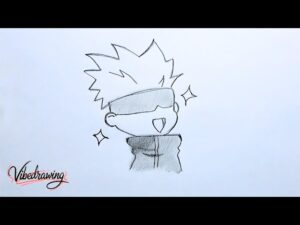 How to Draw Easy Chibi Satoru Gojo / Jujutsu Kaisen - Jujutsu Kaisen ...