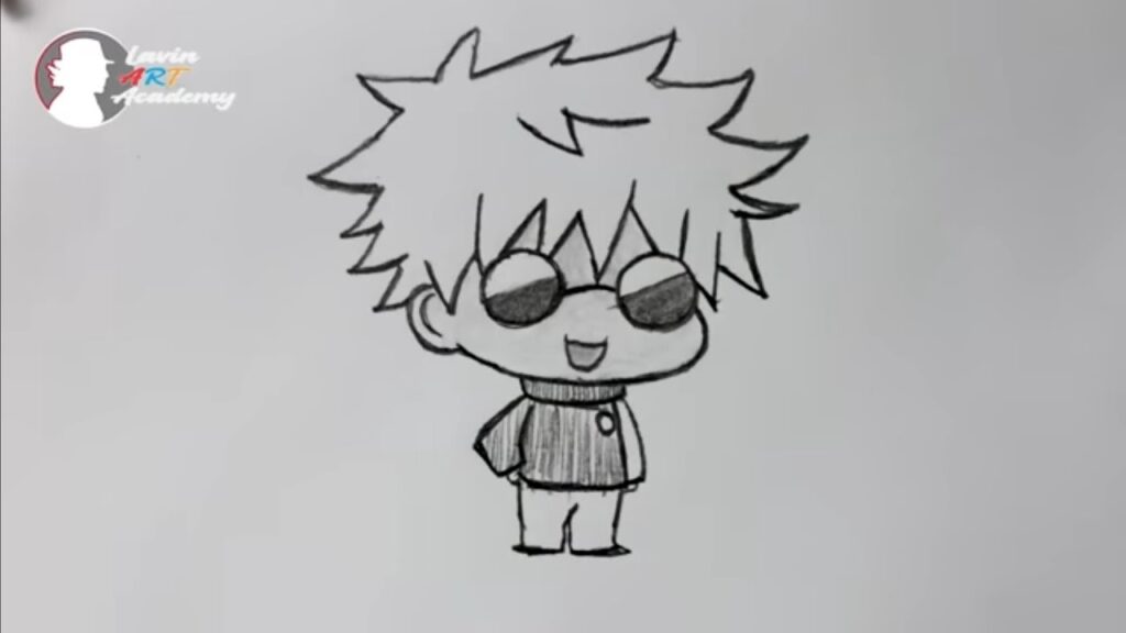 How to Draw satoru gojo [ step by step ] [jujutsu kaisen ] easy anime ...