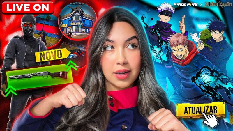 JUJUTSU KAISEN CHEGOU + ATUALIZAÇÃO DO FREE FIRE 🎀LETHICIAX FF🎀 ...