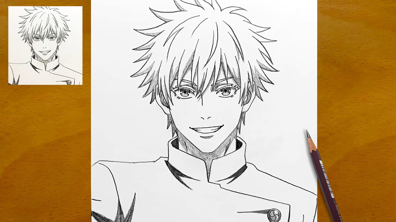Drawing Gojo Satoru from Jujutsu Kaisen | Epic Anime Art - Jujutsu ...