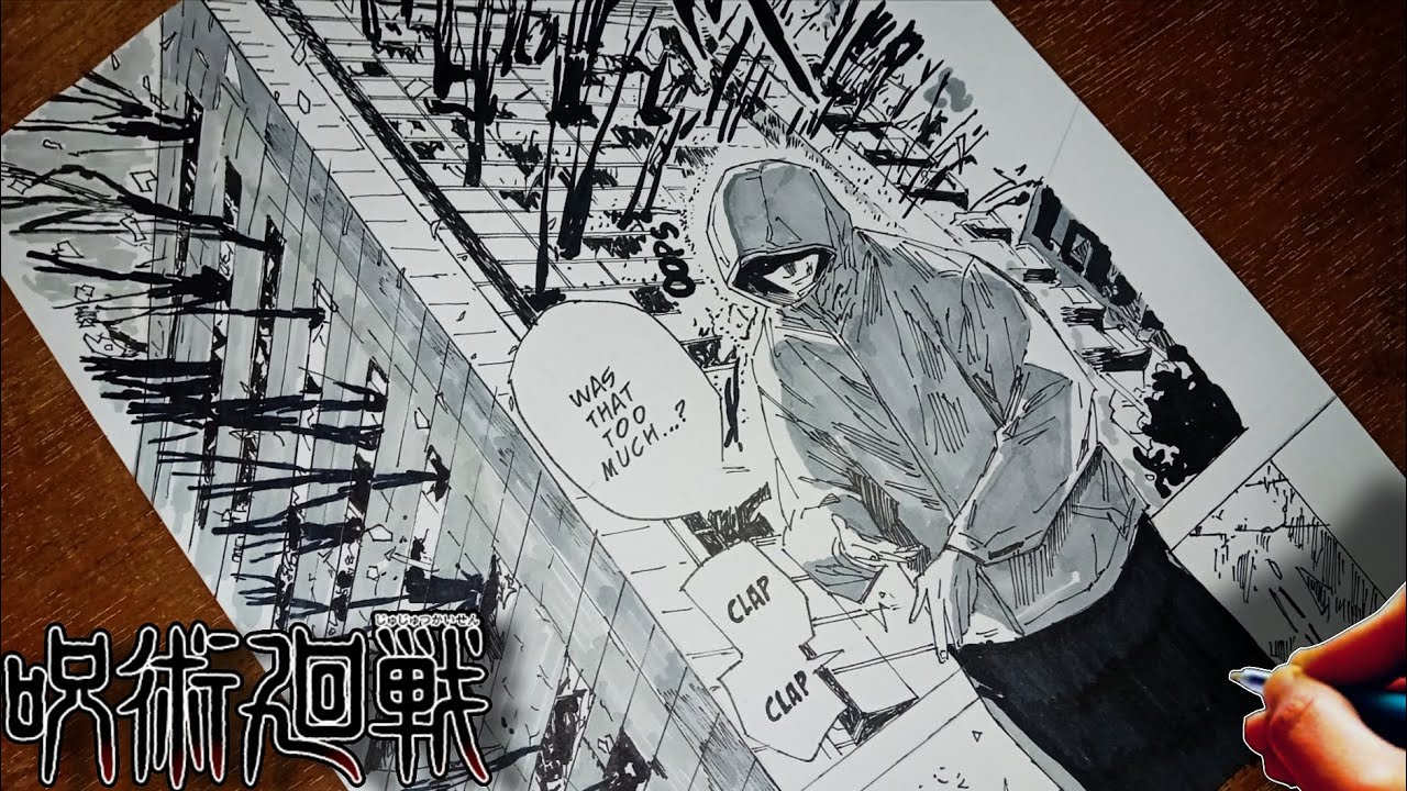 Manga Drawing Itadori Yuji, Using Blood Manipulation | Jujutsu Kaisen ...